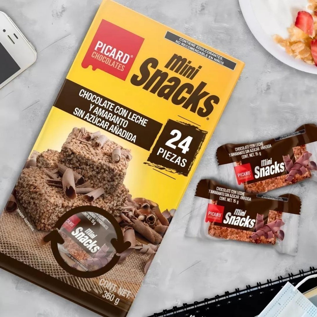 Chocolates con Leche y Amaranto Picard Mini Snacks - soyfulgor.com